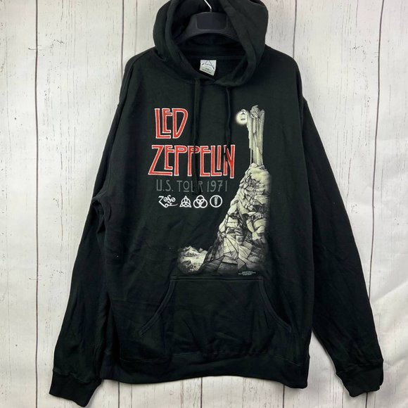 apx | Shirts | Vintage Led Zeppelin Us Tour 975 2xl Apx Pullover Hoodie ...
